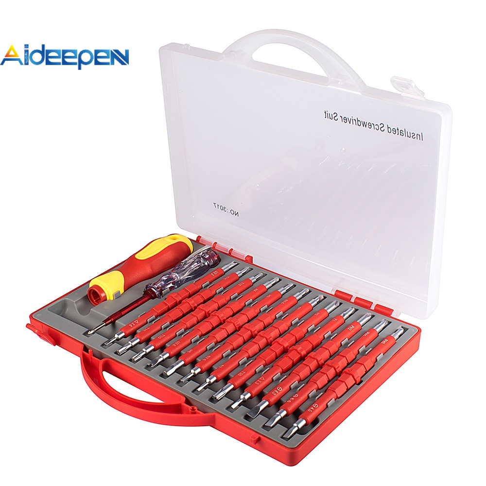 Aideepen 8/14pcs Electrician's Insulated Magnetic Electrical Hand ...