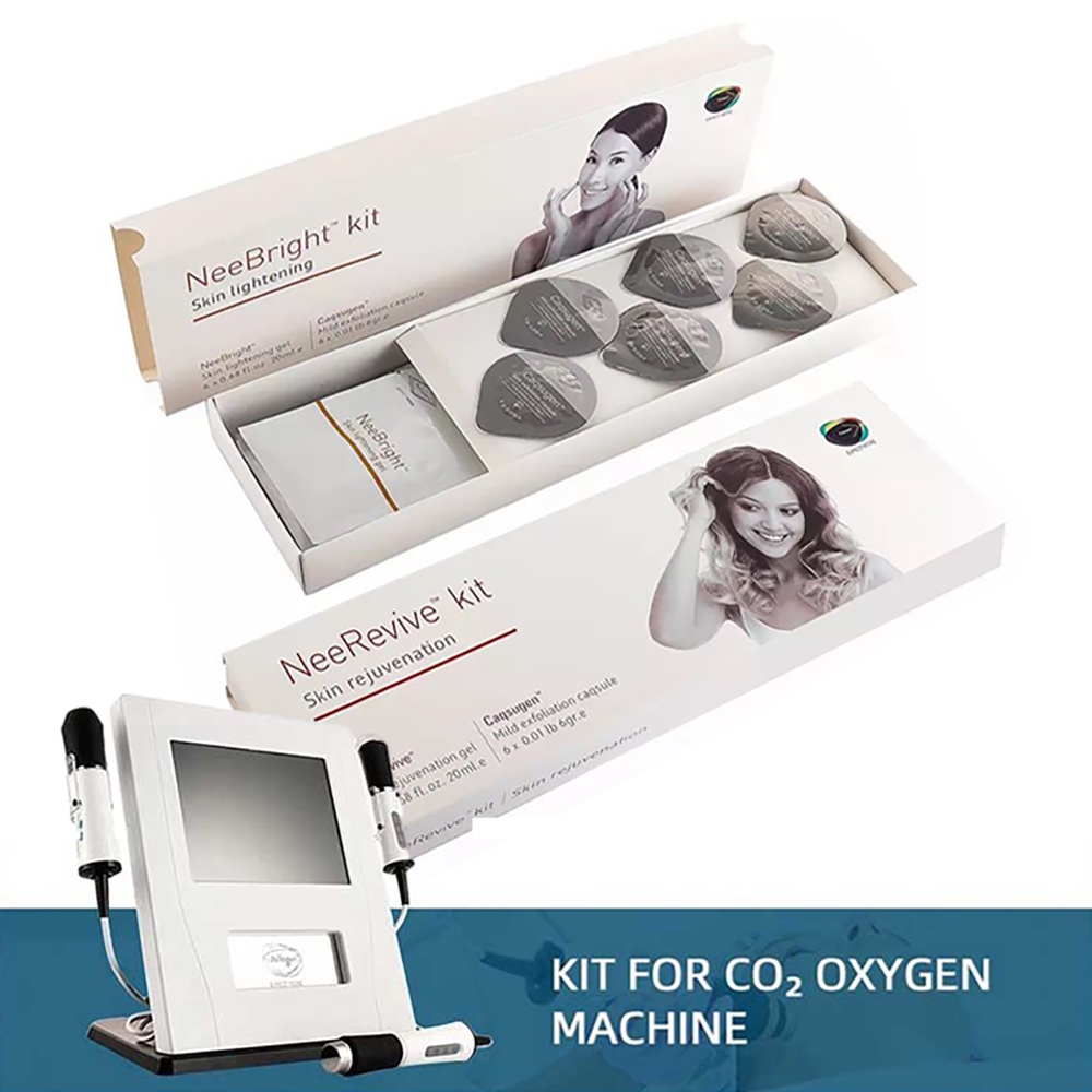 CO2 Bubble Pod Facial Oxygen Machine Gel Neebright And Neerevive Kit ...