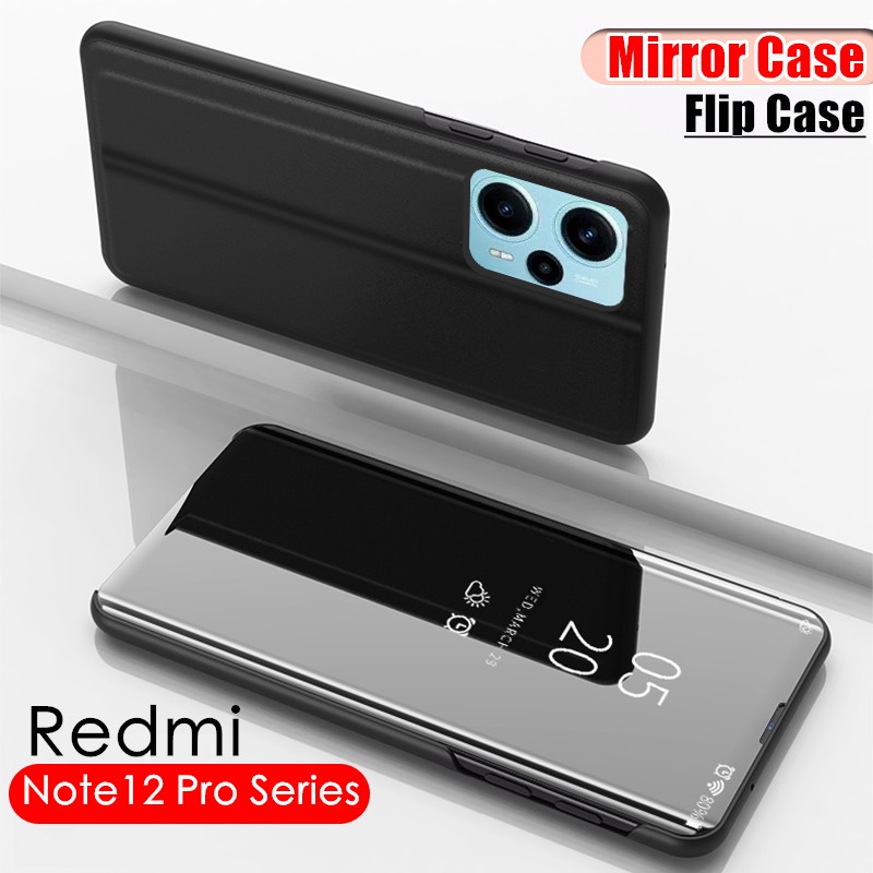 Mirror Flip Case For Redmi Note 12 Pro Plus 5G 12Turbo Phone Case For Redmi Note12Pro 4G Note12 ...