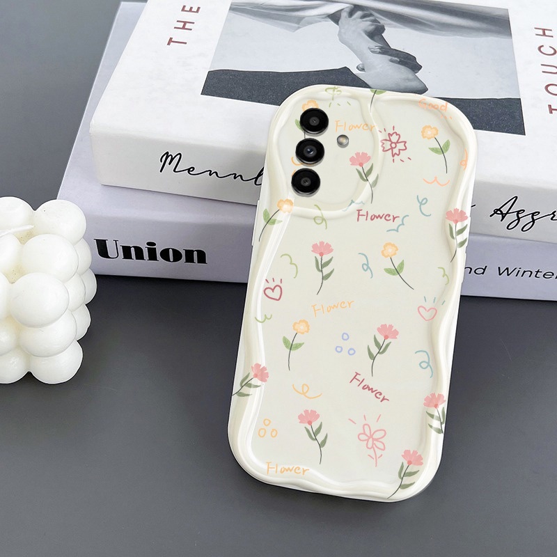 YBD Cute Wave Phone Case for Samsung Galaxy A16 A13 A14 A34 A54 A04S 4G ...