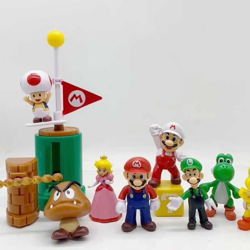 5/12pcs/set Super Mario Toys Mario Luigi Odyssey Figures Mario Bros ...