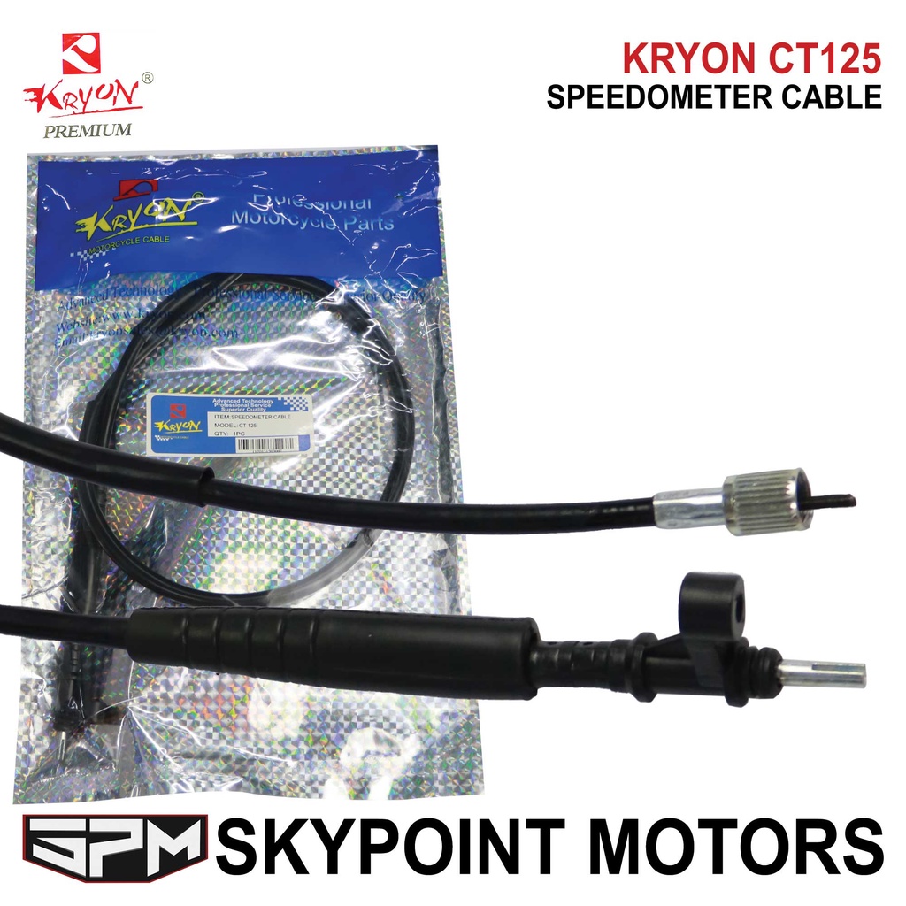 KRYON SPEEDOMETER FOR MOTORCYCLE CABLE CT125 (9109-588) | Shopee ...