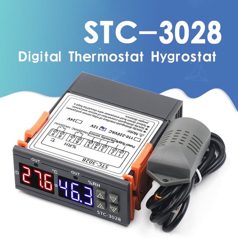 220V STC-3028 Temperature Controller Thermostat Humidity Control Sensor | Shopee Philippines