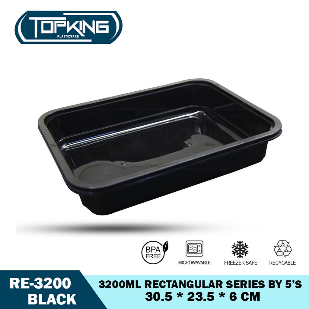RE3200 PART TRAY BLACK AND WHITE SERIES ENVIRONMENTAL FRIENDLY FOOD ...