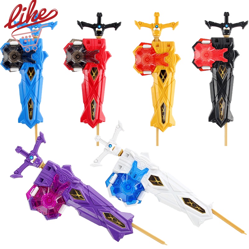 Beyblade Burst B-200 Xiphoid Xcalibur Launcher Red Black Gold Blue ...