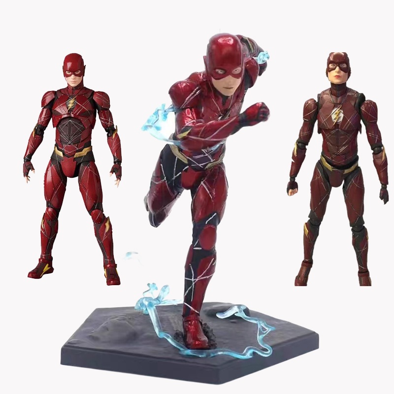 DC Nendoroid Justice League 917 MAFEX The Flash 058 Shf Flash Figure ...