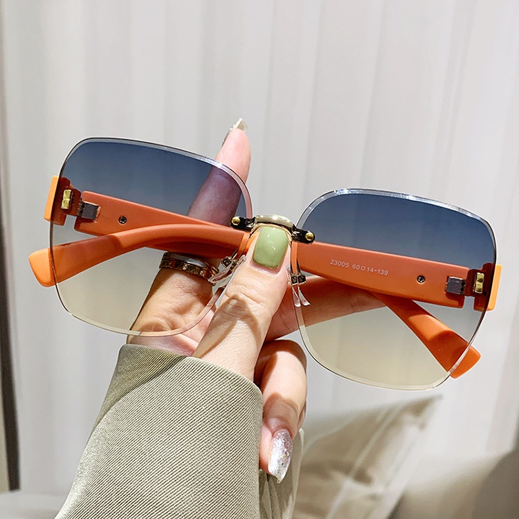 Gradual multi color sunglasses INS Sunglasses women's beach sunglasses ...