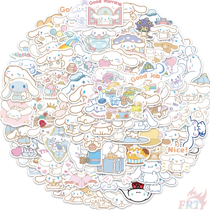 100Pcs/Set Funny Cinnamoroll Stickers DIY Fashion Waterproof Decals ...