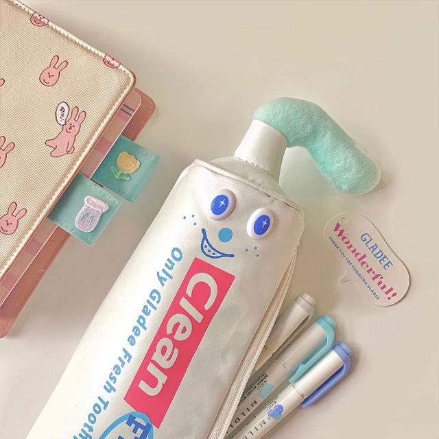 Cute Creative Fun Toothpaste Pencil Case Student Stationery School ...