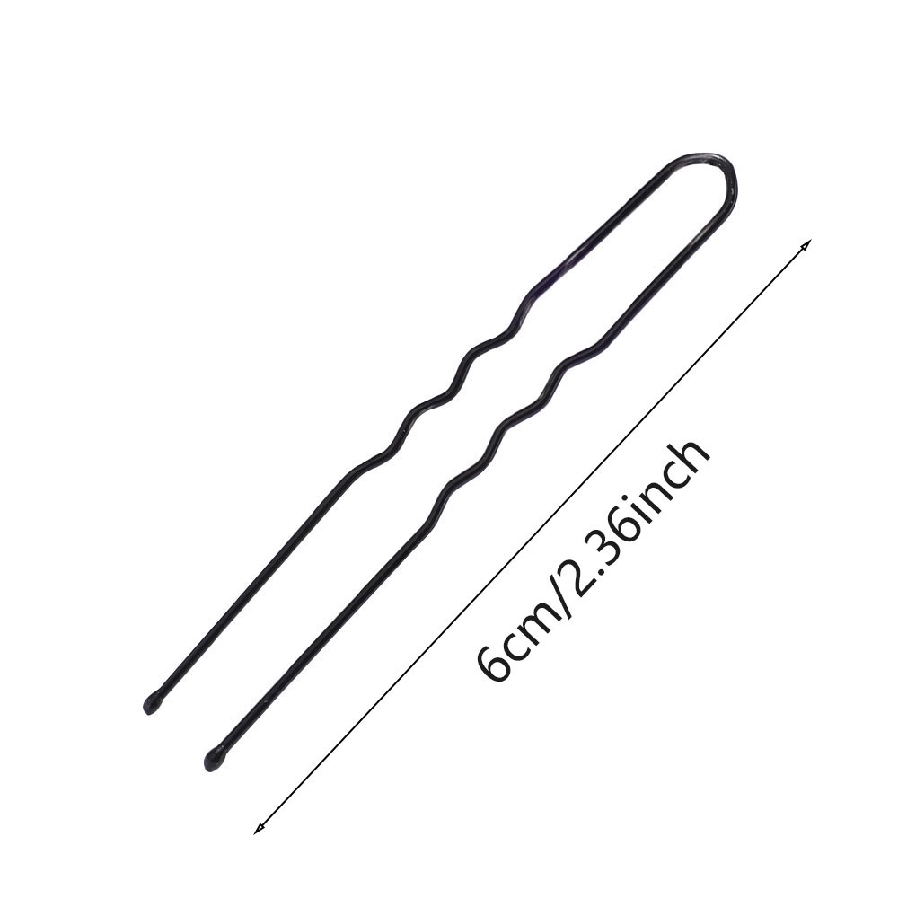 1-60Pcs Black Hairpins/Invisible Wave Hairgrip Barrette Hair Clips/Lady ...