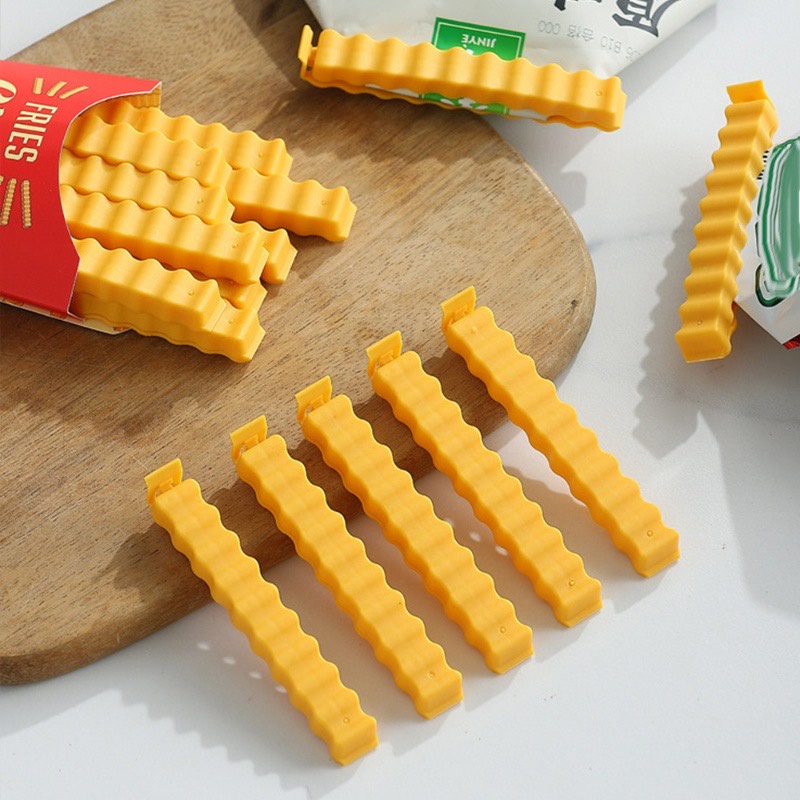 12 Pcs Food Seal Clip French Fries Shape Household Kitchen Moisture ...