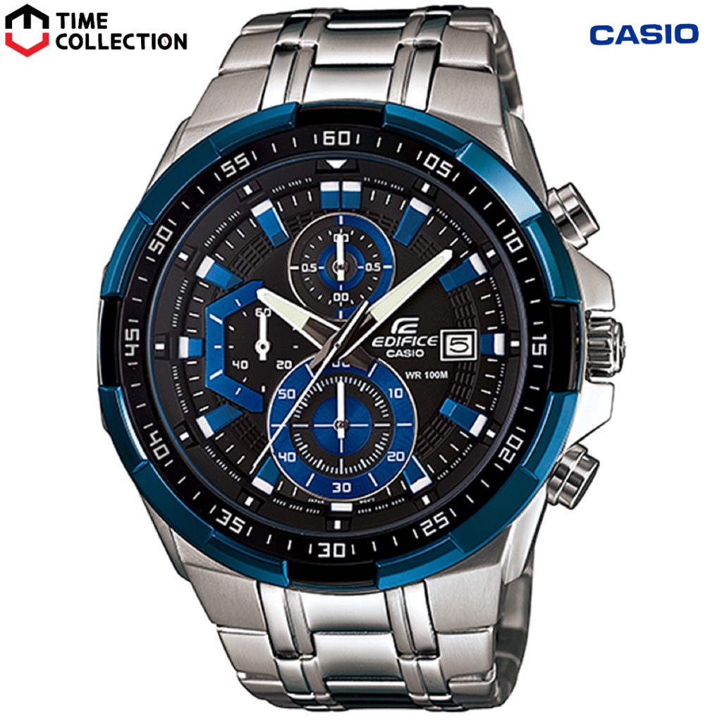 Casio Edifice EFR-539D-1A2 Digital Analog Stainless Steel Strap For Men ...