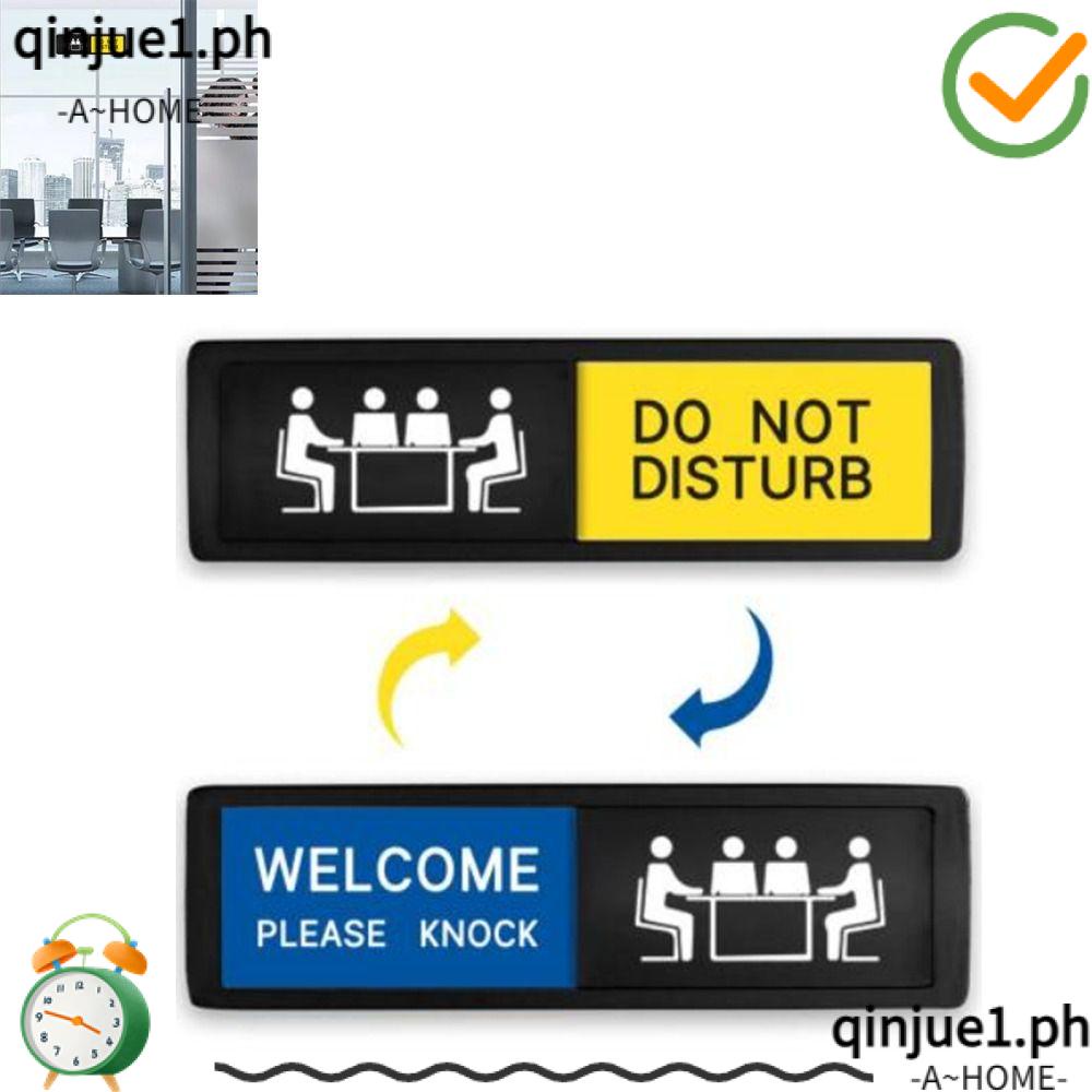 QINJUE1 Office Door Sign, Acrylic Please Do Not Disturb Reminder Signs ...