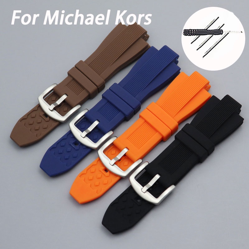 Silicone Watch Band For Michael Kors MK8184 MK8729 MK9020 MK8152 MK9020 ...