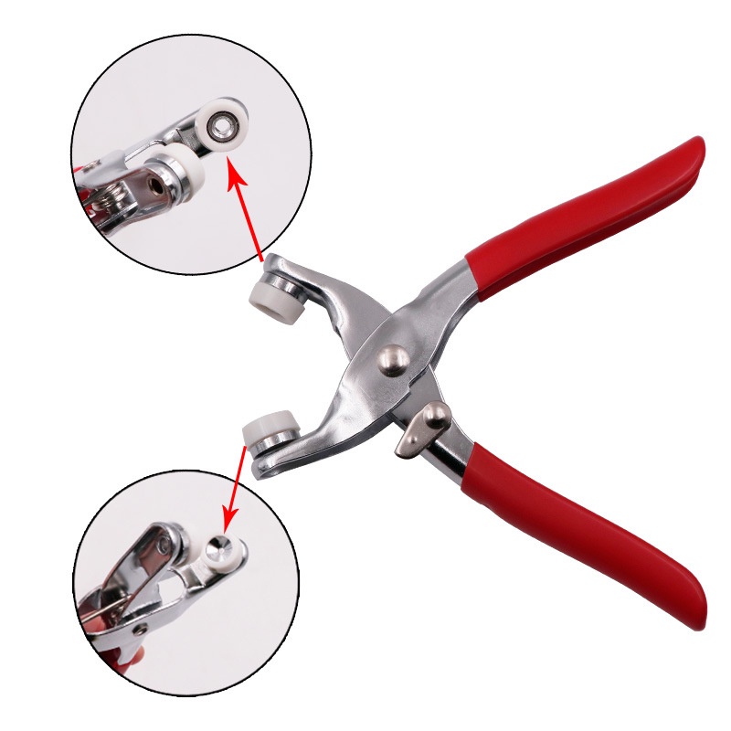 Five-jawed buckle pliers Metal concealed hollow buckle installation ...