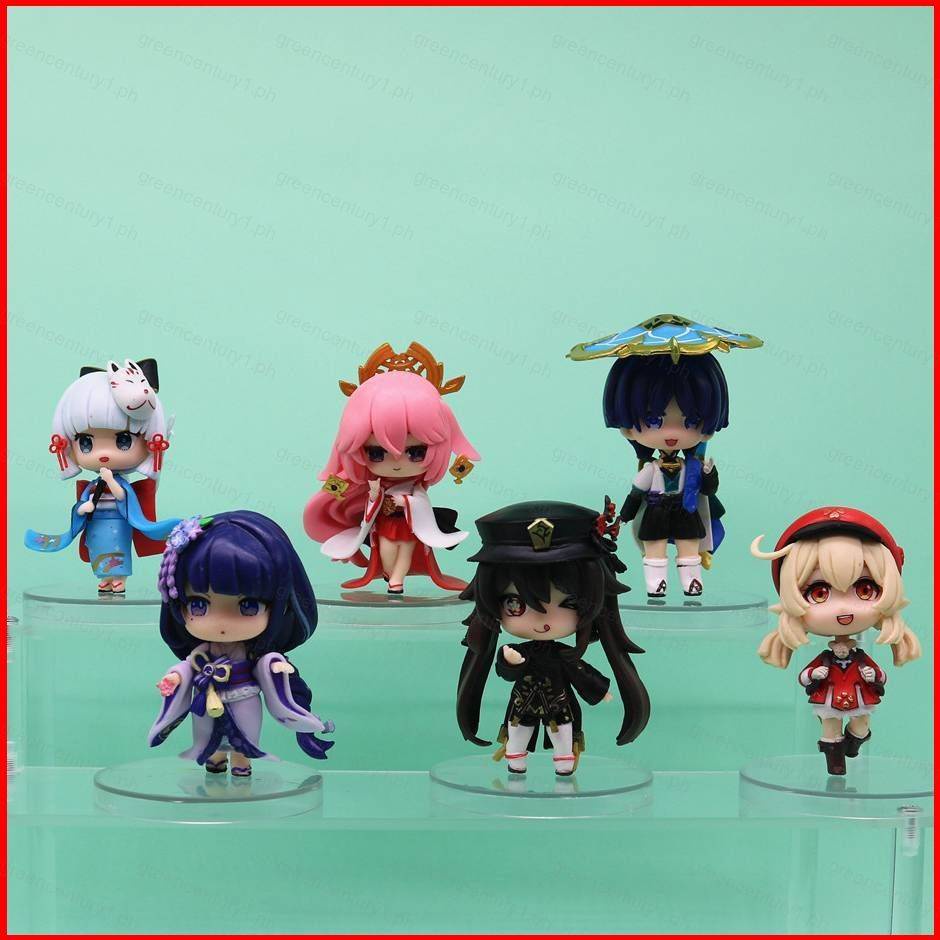 Yelan 6pcs Genshin Impact Action Figure Ayaka Yae Miko Wanderer ...