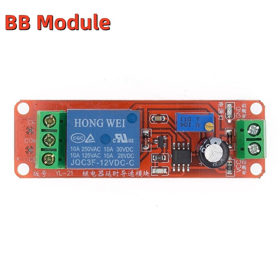 1/5PCS DC 12V Time Delay Relay module NE555 Time Relay Shield Timing ...