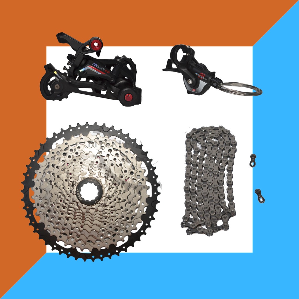 SAGMIT EDISON UPGRADE KIT 8 9 10 12 13 SPEED (2021) FOR MTB | Shopee ...