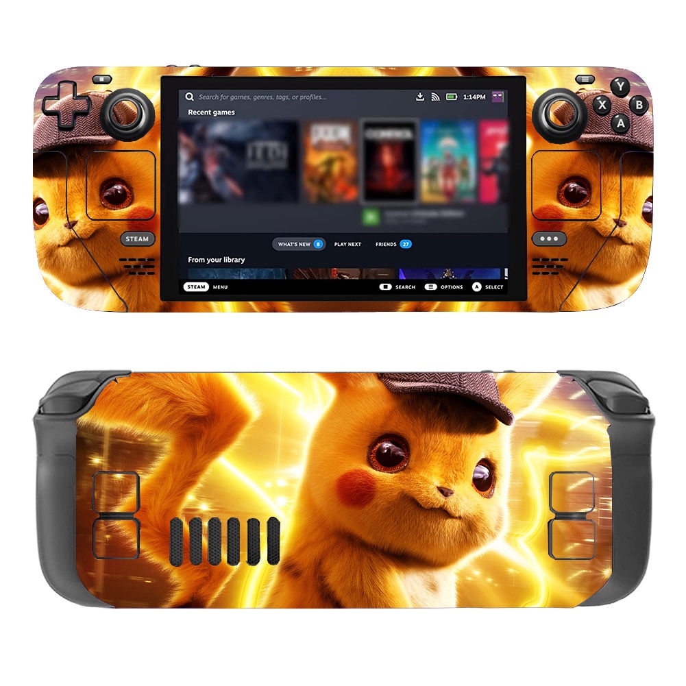 Pokemon Steam Deck Skin Decal Stickers Protector Skins Pokemon Pikachu ...