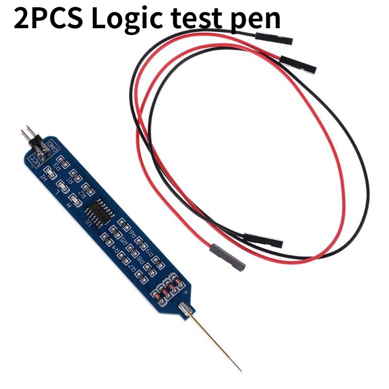 2PCS 5V 3.3V Logic Tester Pen Level Tester Digital Circuit Debugger ...