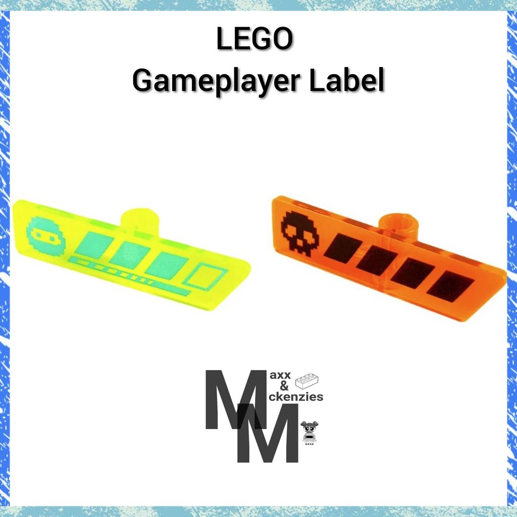 Gameplayer Label (65191pb01 / 65191pb02) LEGO Ninjago Minifigure ...