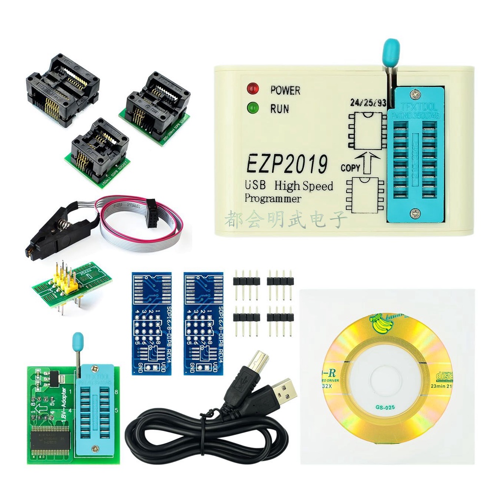 EZP2019 high-speed SPI FLASH programmer 24/25/93 bios 25T80 burning | Shopee Philippines