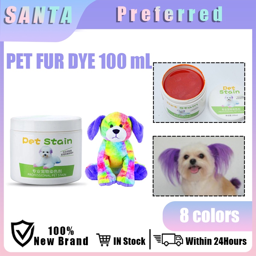 Professional 100Ml Pet Hair Color Dye Stain Anti Allergic Teddy Bomei ...