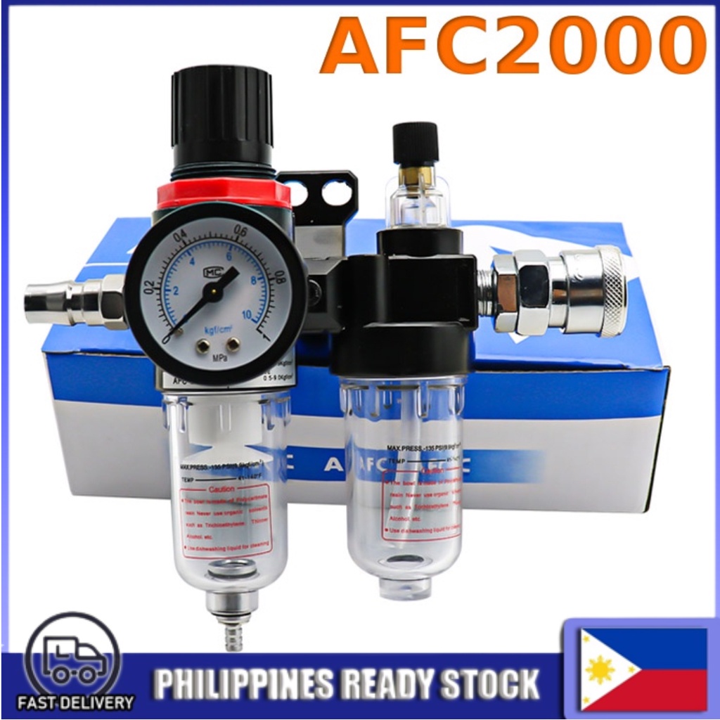 ReadyStock Copper Filter Air Pressure Regulator Oil Water Separator ...