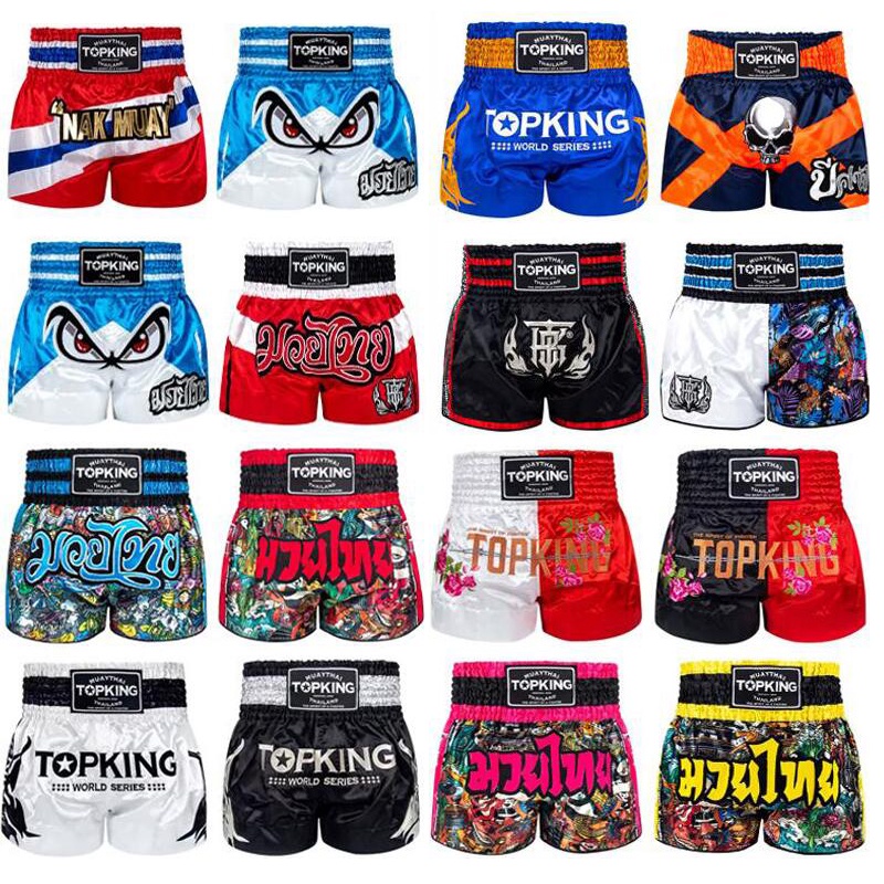 New Muay Thai Boxing Shorts + Men&Women Boxing Training Pants + MMA ...
