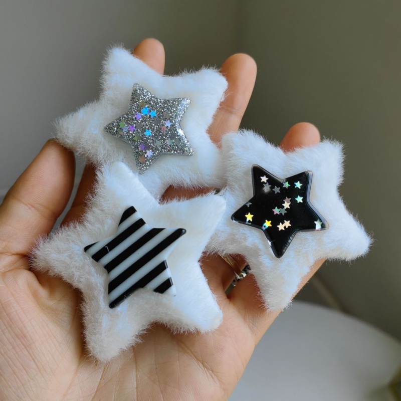 Sweet Y2k Girls Cute Hair Pins Pentagram Clip New Korean Dongdaemun ...