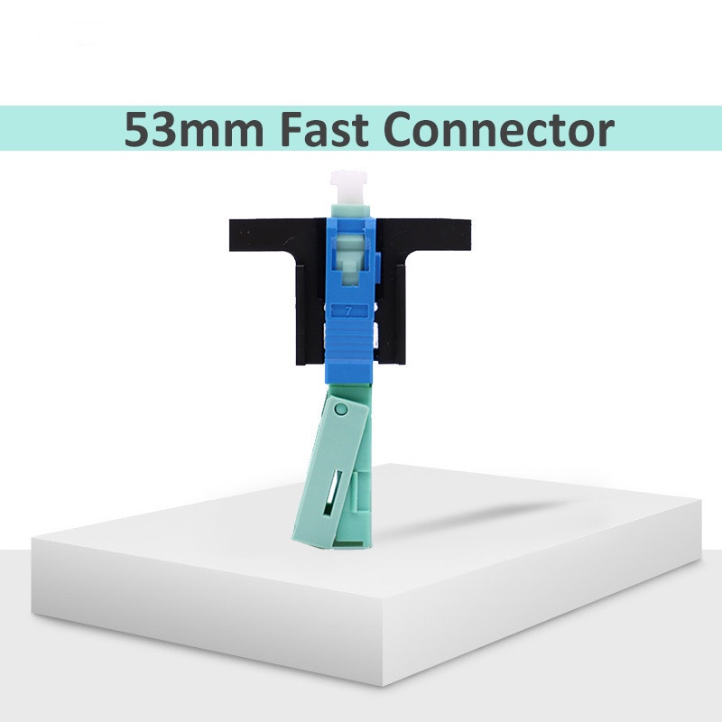 5pcs 53mm SC UPC Fiber Optic Connector FTTH Tool Cold Connector Tool SM ...