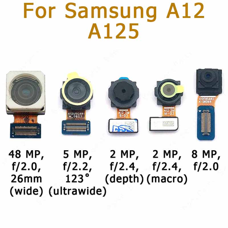 For Samsung Galaxy A12 A125 Original Front Back Camera Facing Small ...