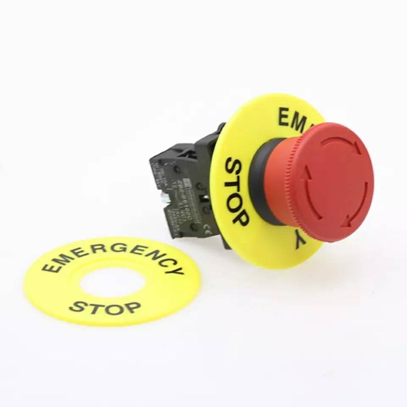 Name Plate Label On Front Of The Control Cabinet nameplate EMERGENCY ...