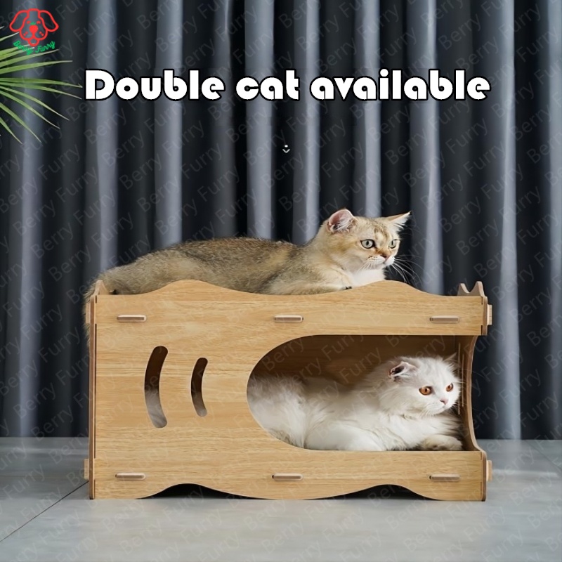 Cat Nest With Cat Scratch Board Splicing Multi-Cat House Pet House ...