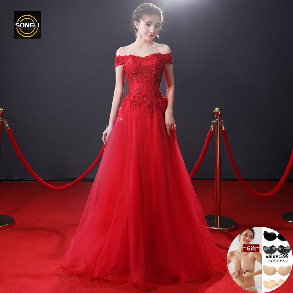 Off Shoulder Prom Dress Long Gown For JS Prom Gown Student Graduation ...