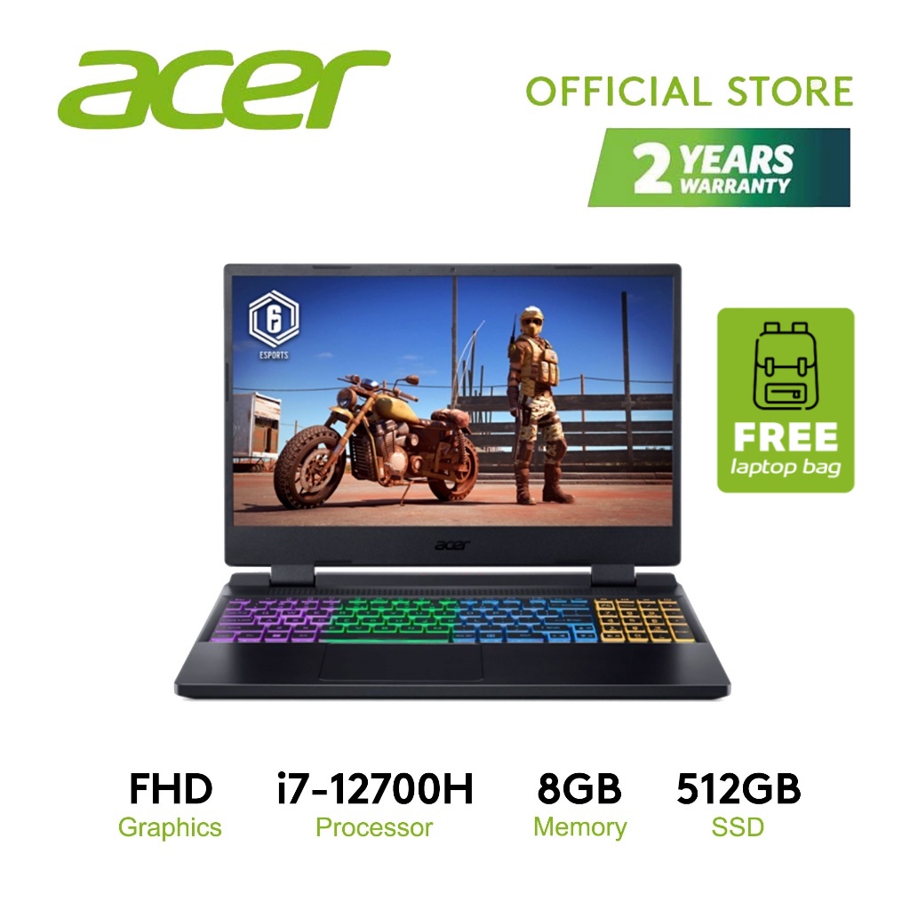 Acer Nitro 5 AN515-58-78EN 15.6" FHD i7-12700H 8GB DDR4 512GB SSD RTX ...