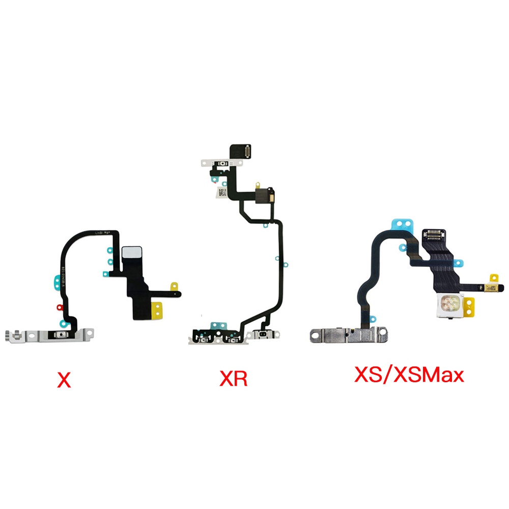 Power Button Flex Cable Replacement For iPhone X XR XS Max With LED ...