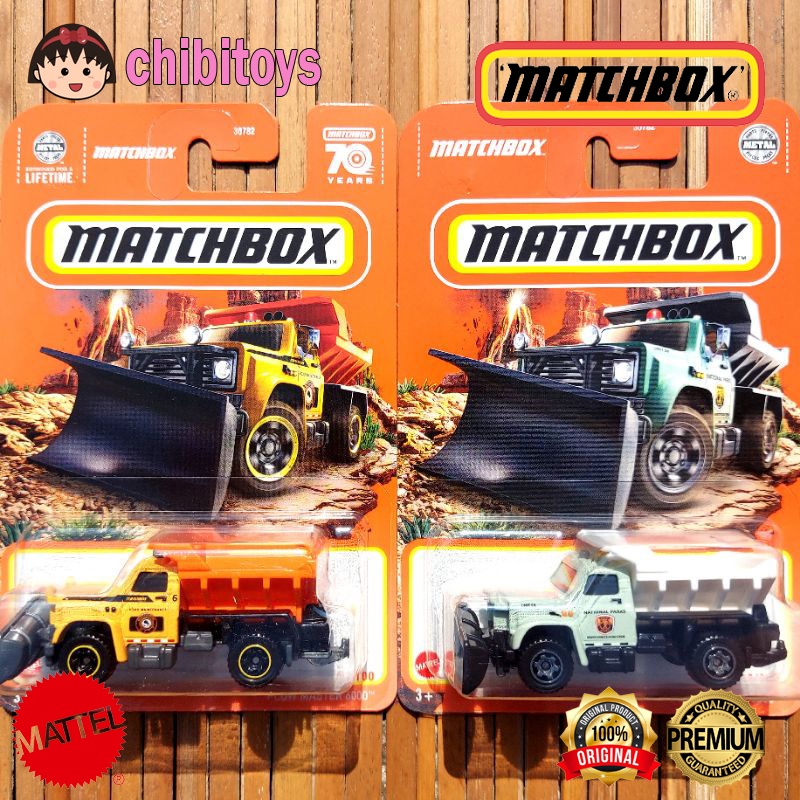 HIJAU Matchbox Plow Master 6000 2022 Green 2023 Yellow Sand Truck ...
