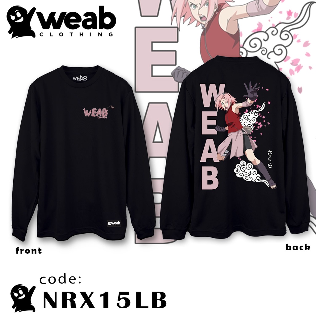 Anime Long Sleeves - WEAB.clo - NARUTO - SAKURA | Shopee Philippines