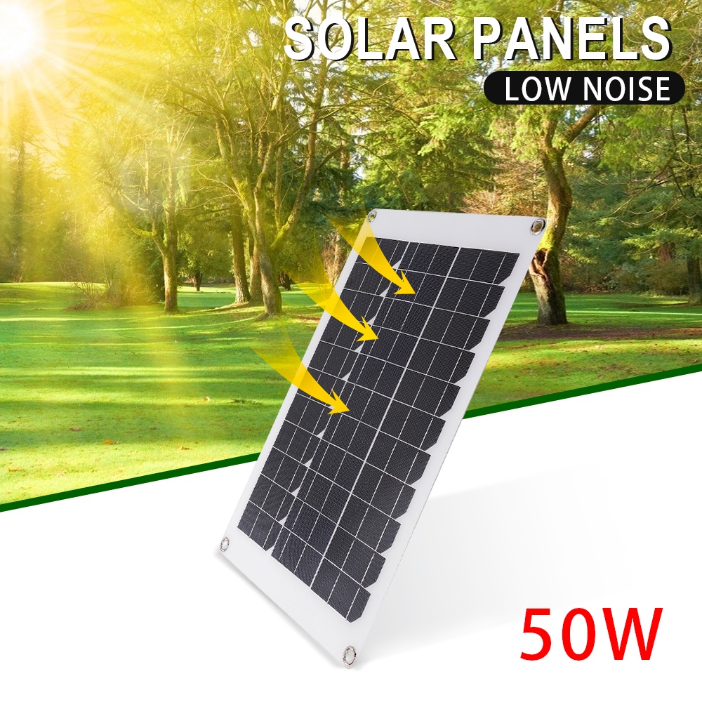 50W Solar Panel Full Power Monocrystalline Silicon Solar Panel DC 12V ...