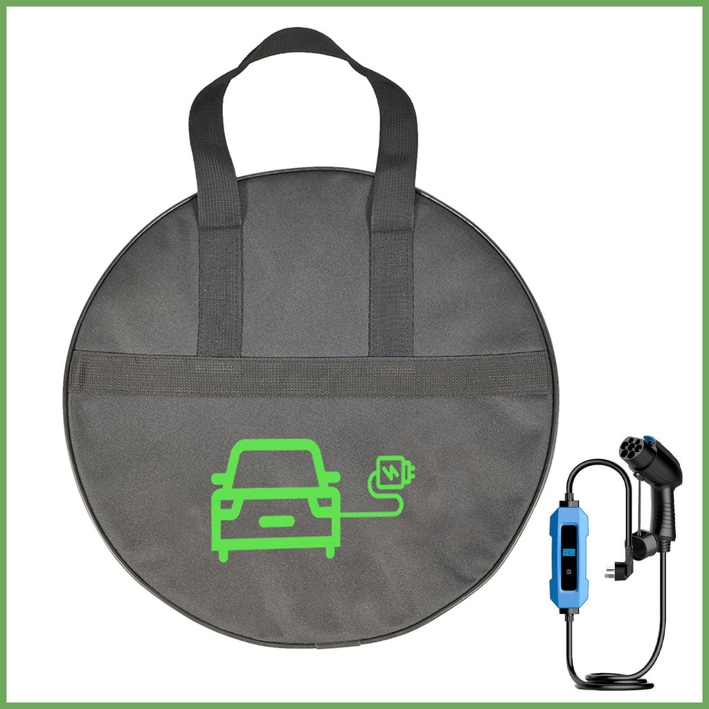 Jumper Cables Bag Charger Storage Round Bags Oxford Portable Carrier ...