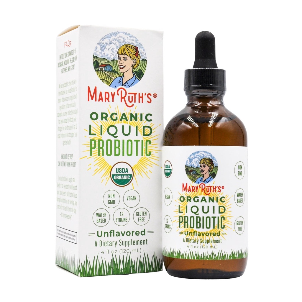 Mary Ruth's Organic Liquid Probiotic (Unflavored) (120ml) | Shopee ...