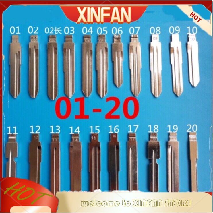 xinfan ACCURATE middle slot blank key blade for replacement folding key ...