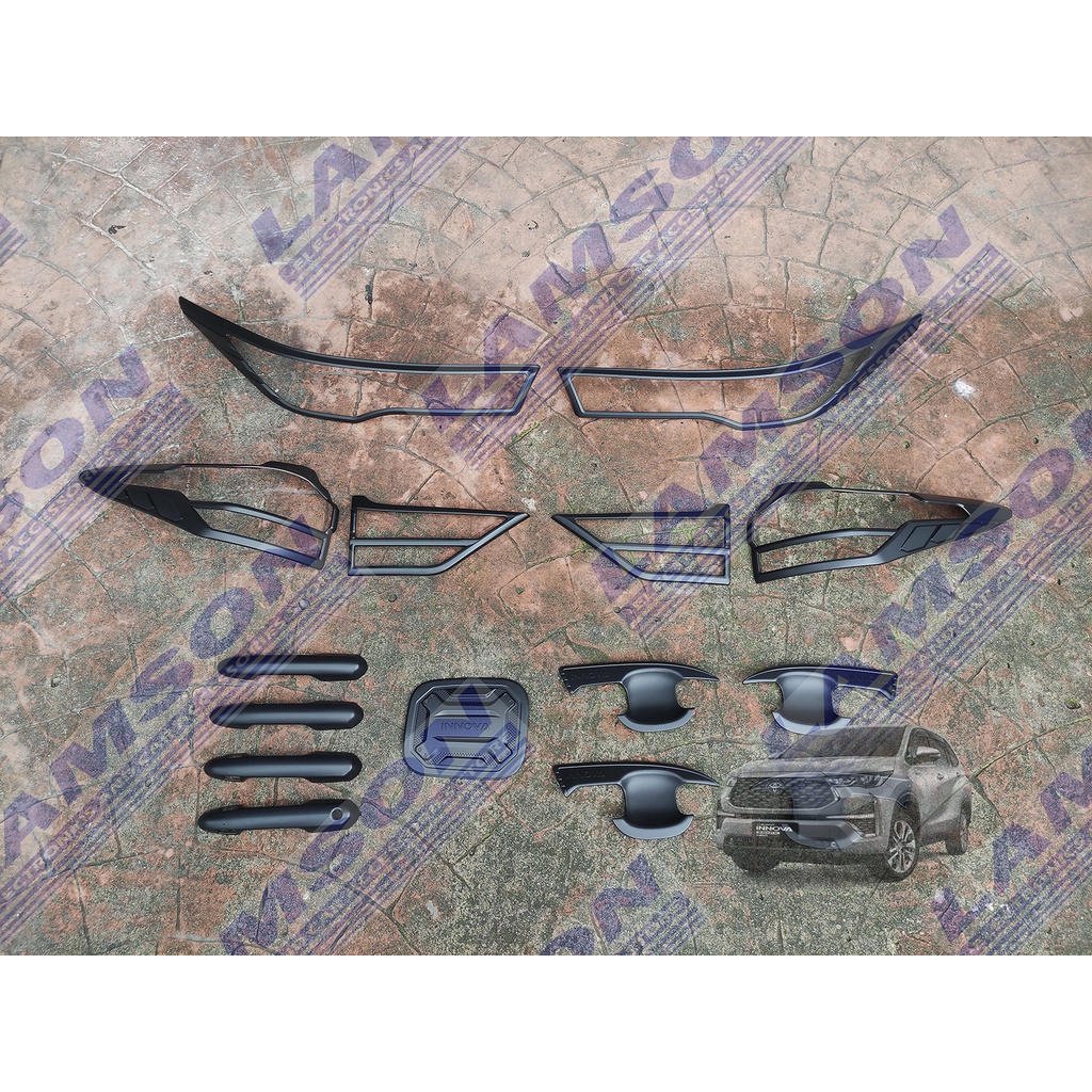 Toyota Innova Zenix 2023 Black Garnish Combo | Shopee Philippines