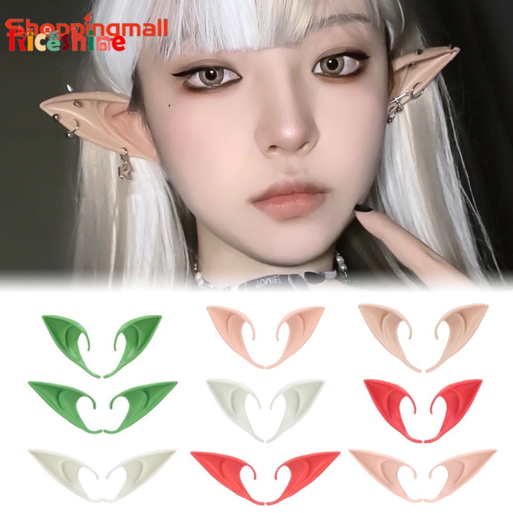 Halloween Latex Elf Ear Cos Playing Angel Demon Fake Ear Shooting Props ...