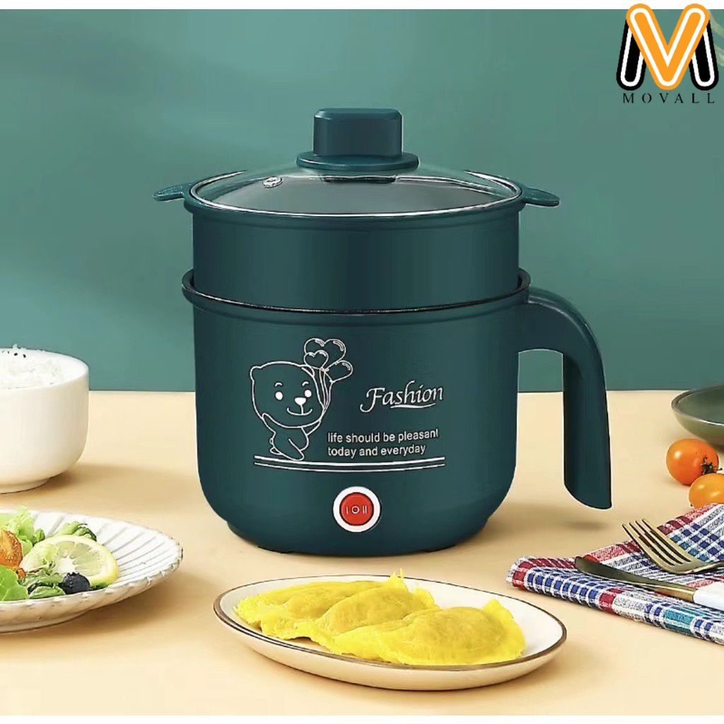 100% Smilee Mini Rice Cooker Multi-function Cooker 1.8L Non-stick Inner ...