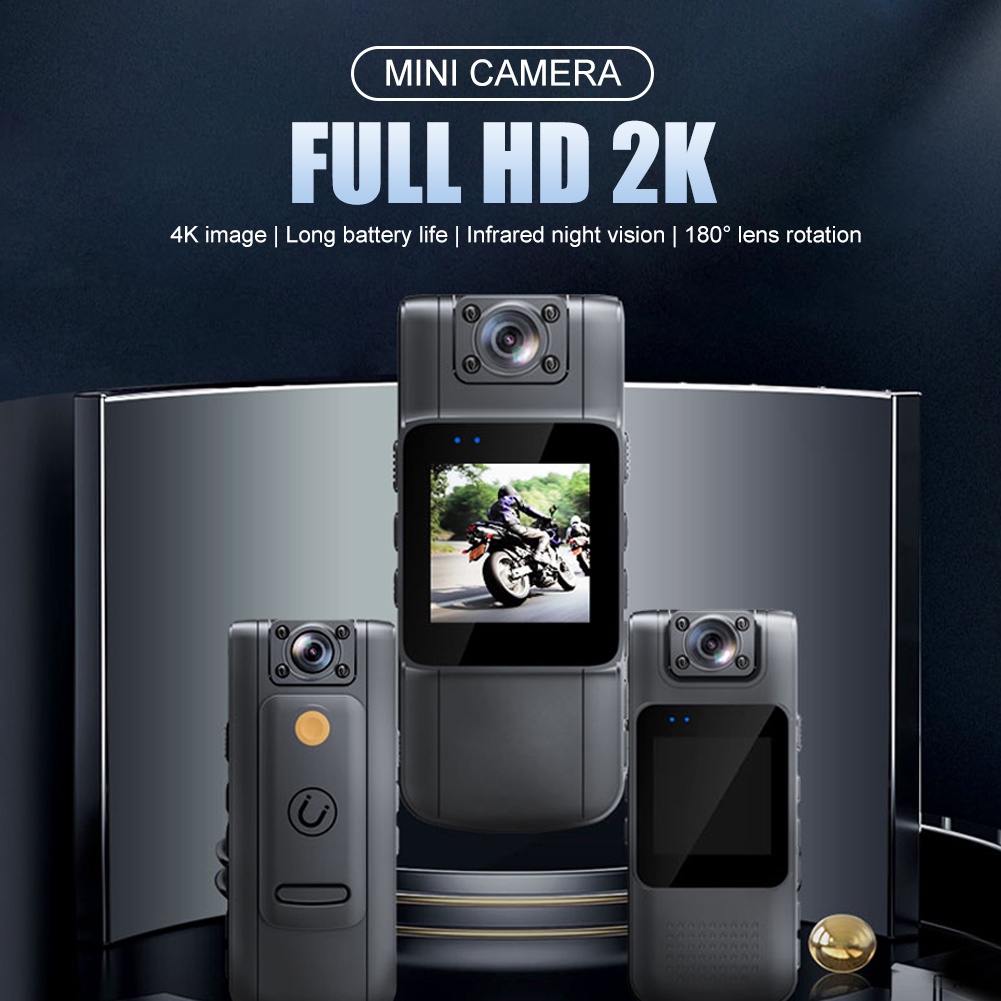 4K Body Camera Infrared Night Vision Full HD Mini Camera 130° Wide ...