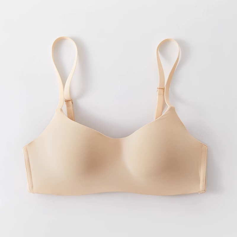 4 Colors One piece Jelly Feeling Seamless Bra for Women | Shopee ...