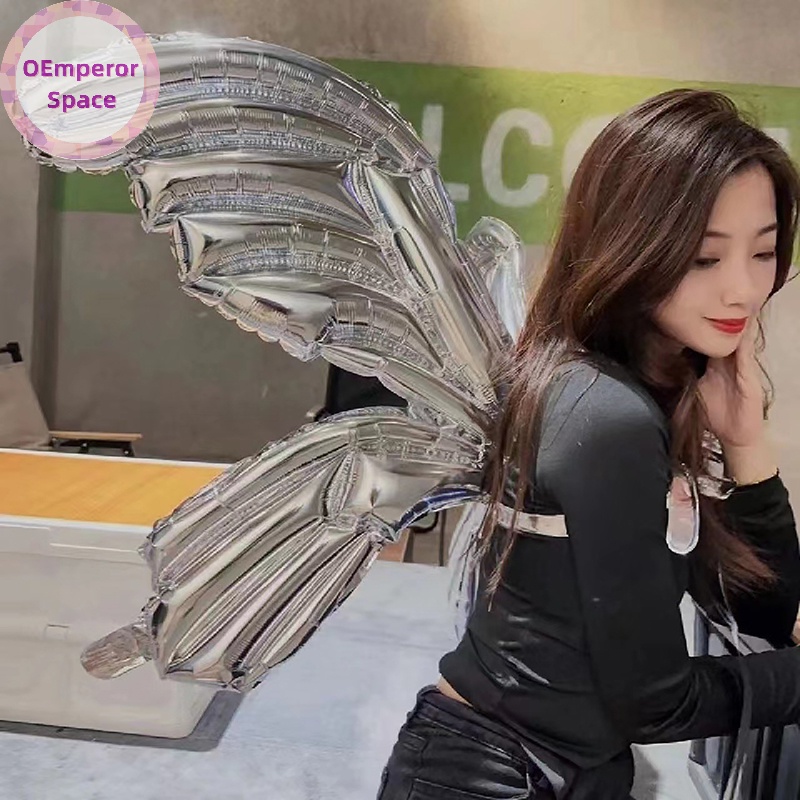 OEmperor Colorful Angel Butterfly Wing Balloon Happy Birthday Children ...