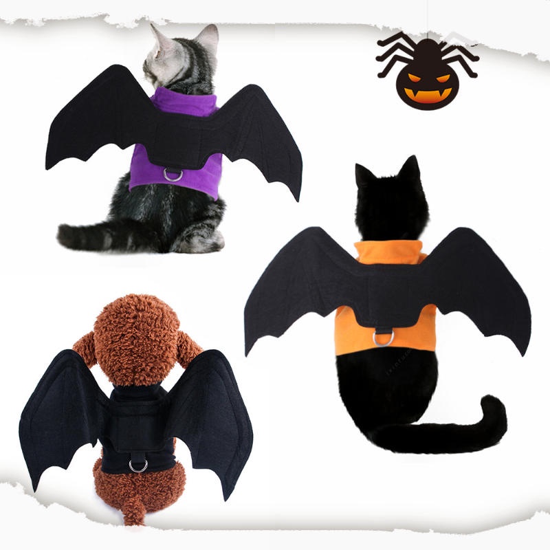 Pet Wing Transformation Costume Bat Cat Dog Spider Foldable | Shopee ...